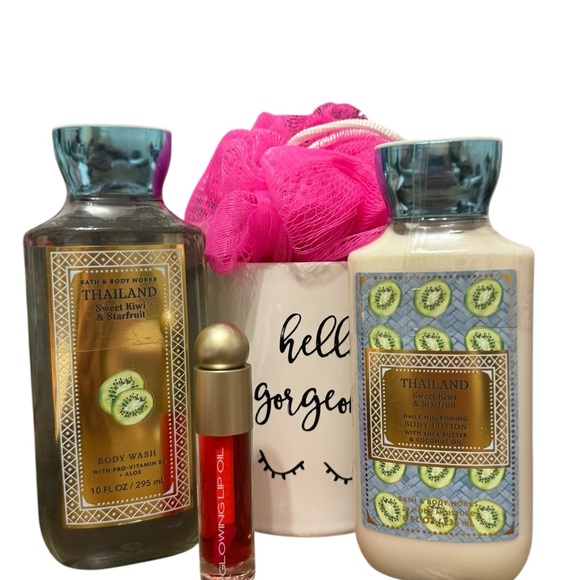 Bath & Body | Bundle Bath Body Lotion And Wash Mug Glowing Lip Oil And ...